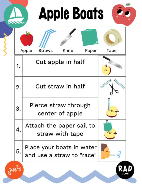 Apple Boats – RAD Camp